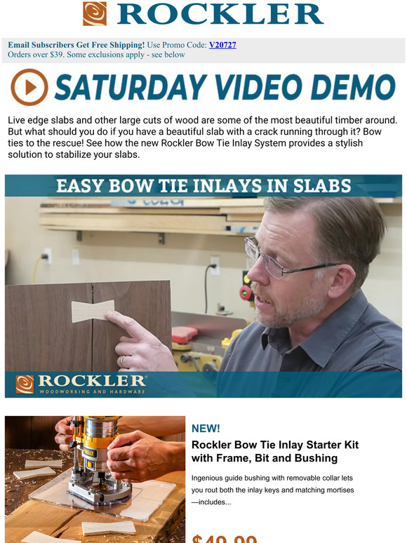 Rockler Woodworking and Hardware: Video: Stabilize Your Slabs with the ...