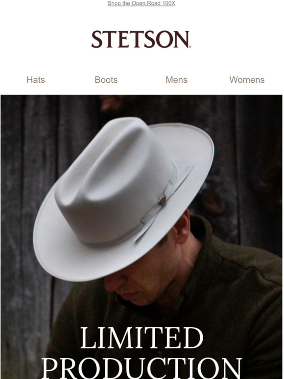 Stetson: For the True Pioneer | 100X Open Road | Milled