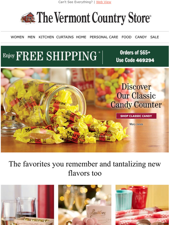 The Vermont Country Store: Visit Our Classic Candy Counter | Milled