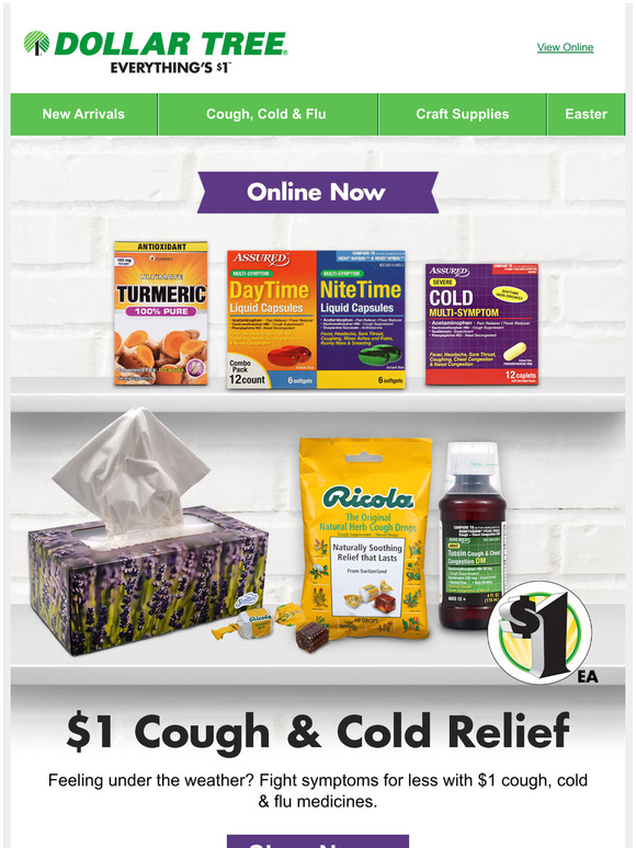 Dollar Tree: Cough & Cold Medicine is Back Online! | Milled