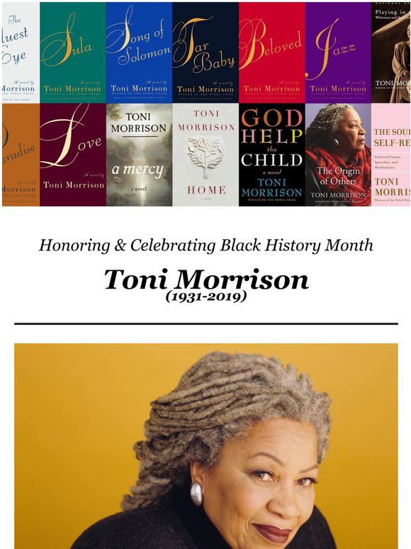 Hoopnotica: Celebrating Black History Month - Toni Morrison | Milled