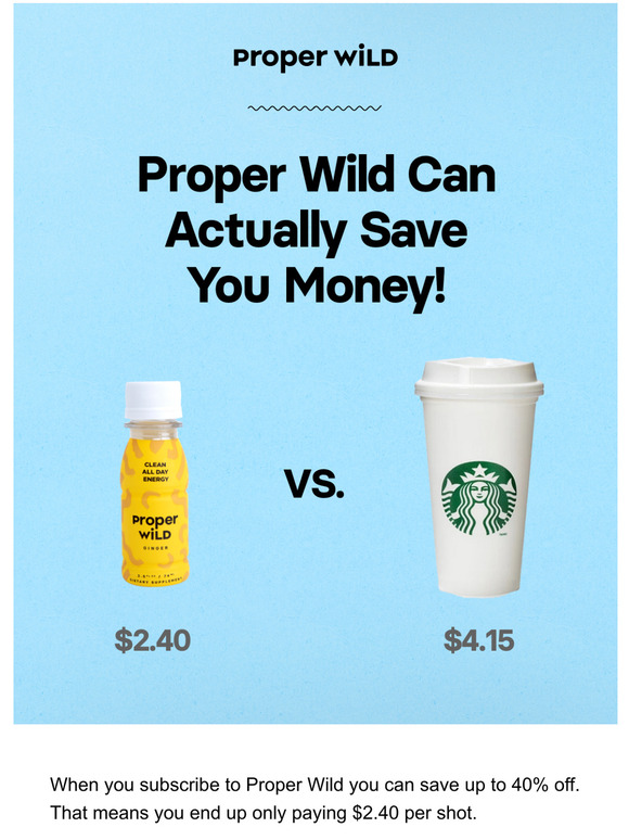 Proper Wild: Proper Wild vs Starbucks | Milled