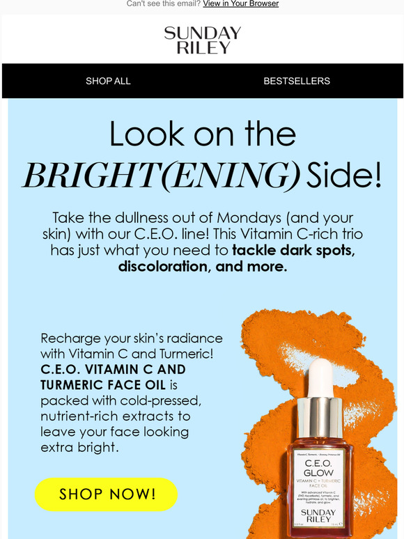 Sunday Riley: The cure for the Monday Blues ☀️ | Milled