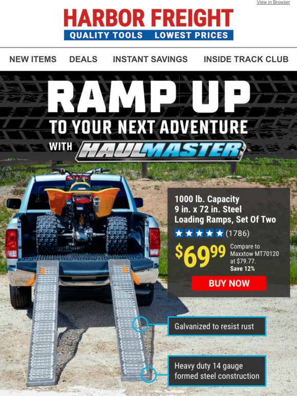 Harbor Freight: Make Loading and Unloading Your Truck Easier | Milled