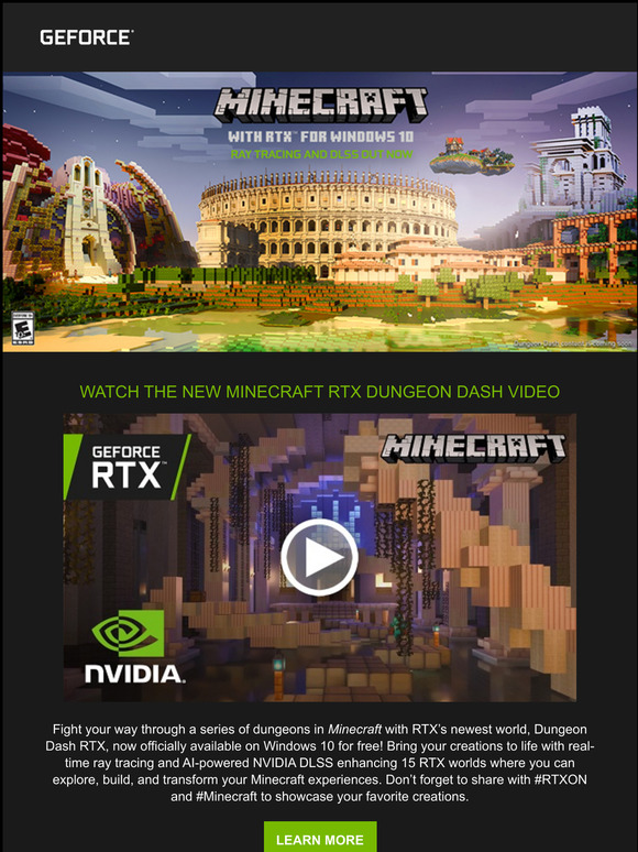 Nvidia: Experience Minecraft with RTX: New Ray-traced world, DLSS video ...