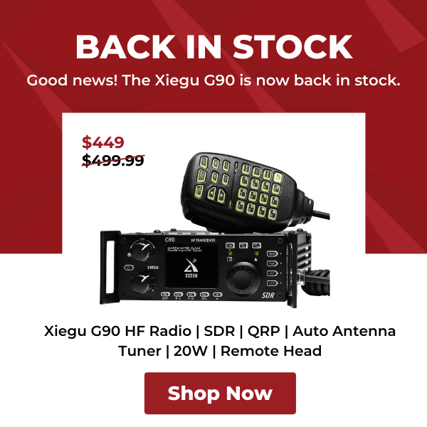 Radioddity: Back in Stock: Xiegu G90 HF Radio | Milled