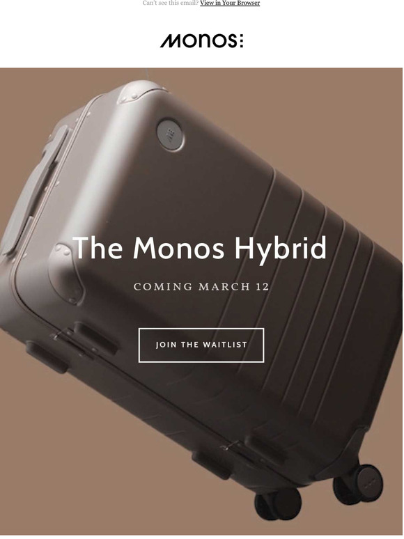 Monos: THE MONOS HYBRID Coming March 12 | Milled