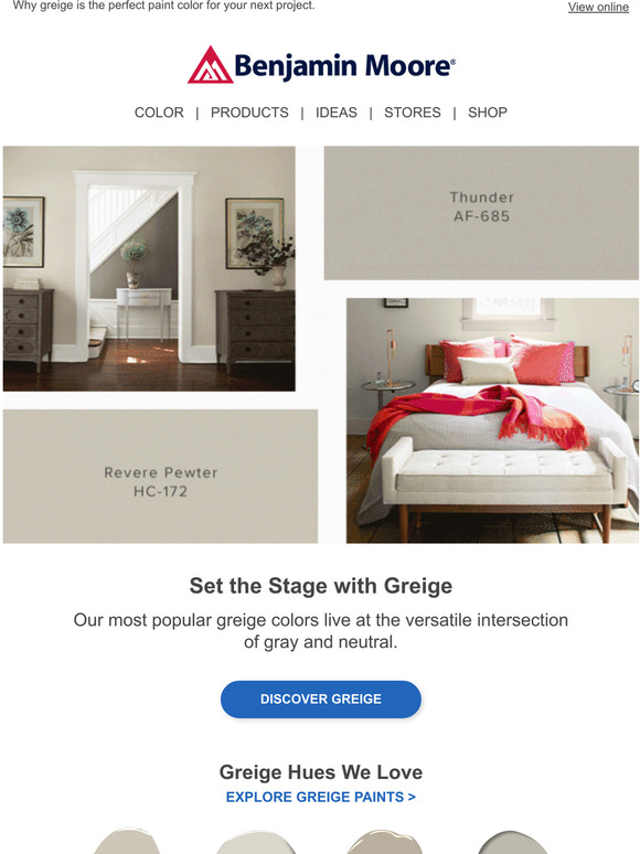 Benjamin Moore Paints: Gorgeous Greige for Your Winter Project | Milled