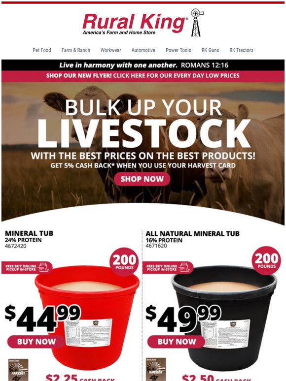 Rural King: Bulk Up Your Livestock | Lowest Prices on Feed & More! | Milled