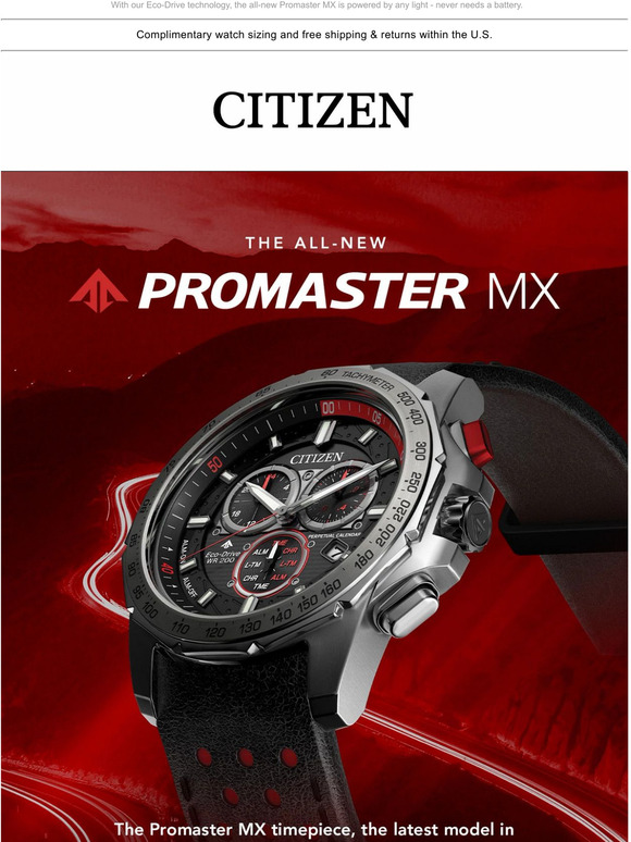 Citizen: The Need for Speed: Introducing Promaster MX | Milled