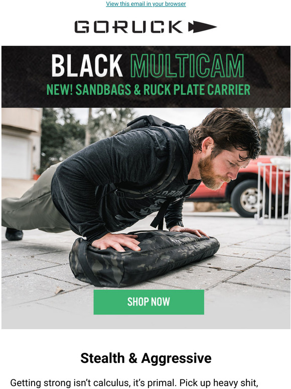 GORUCK: New Black Multicam Gear | Milled