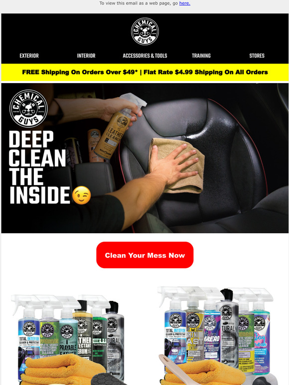 Chemical Guys: 👀 Make A Mess Of Your Car Interior? DEEP CLEAN The ...