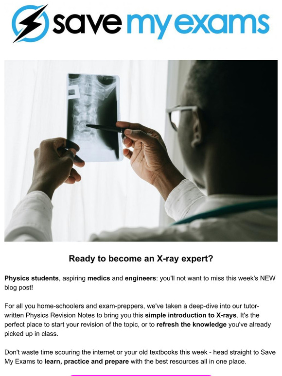 Save My Exams: Every cool thing you need to know about X-rays | Milled