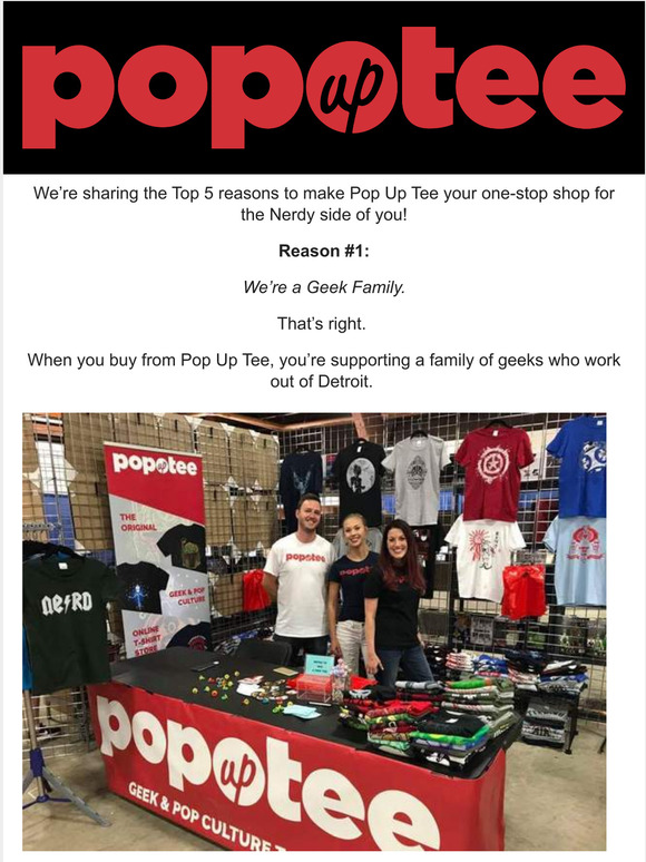 Pop Up Tee: Top 5 Reasons to Shop Pop Up Tee | Milled