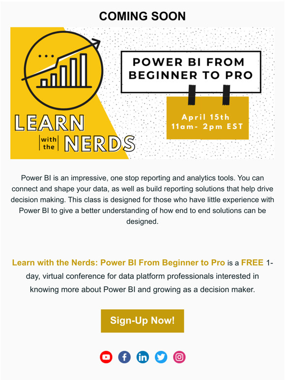 Pragmatic Works: Hi, Free Power BI Event | Sign-up now! | Milled