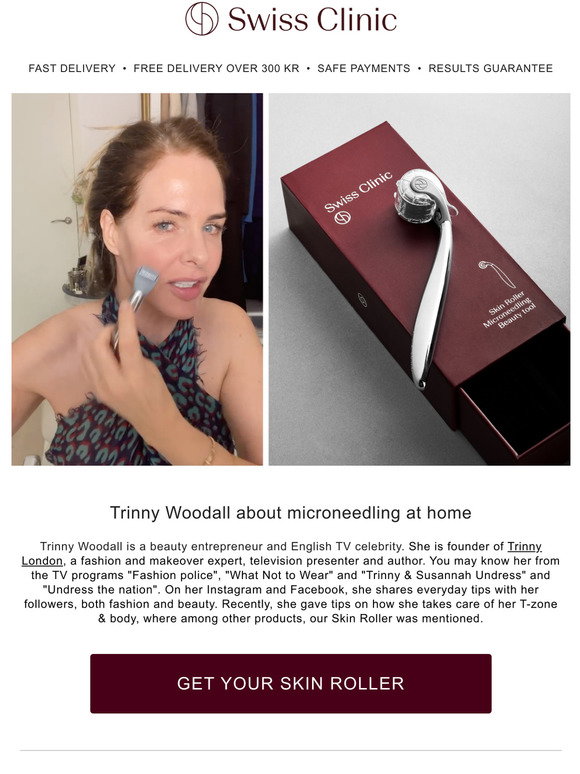 Swiss Clinic: Trinny Woodall about microneedling at home | Milled