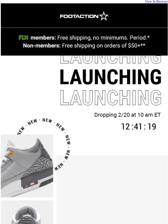 Footaction: Grey GOATs: Jordan Retro 3 ‘Cool Grey’ | Milled