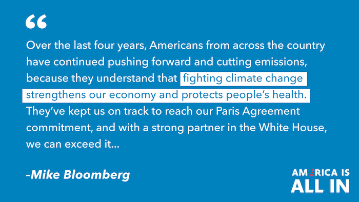 Mike Bloomberg: America Is All In as the U.S. rejoins the Paris ...
