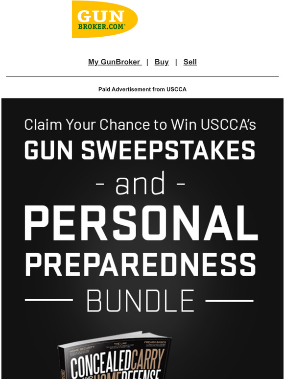 GunBroker: Win the USCCA Personal Protection Sweepstakes | Milled