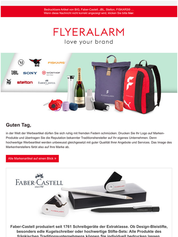 FLYERALARM: Ihr Logo auf Marken-Produkten | Milled