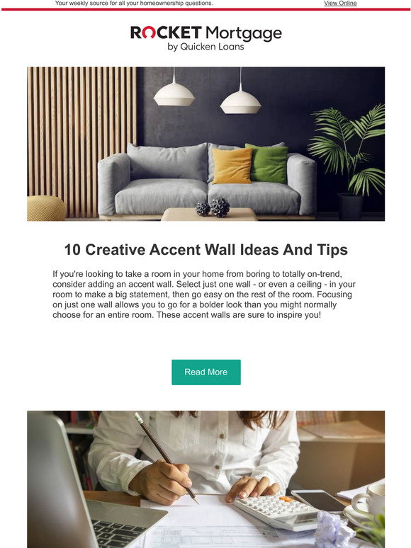 Quicken Loans: 10 Creative Accent Wall Ideas And Tips | Milled