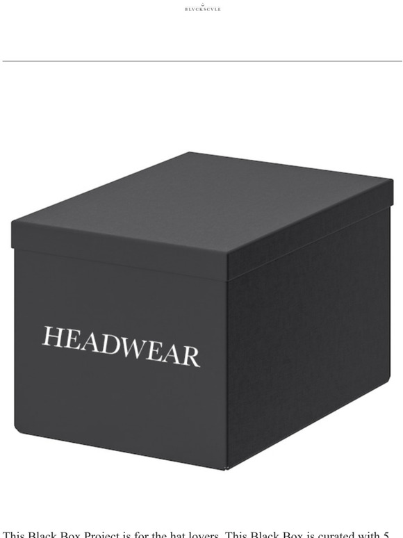 Black Scale: BLVCK BOX PROJECT HEADWEAR EDITION | Milled
