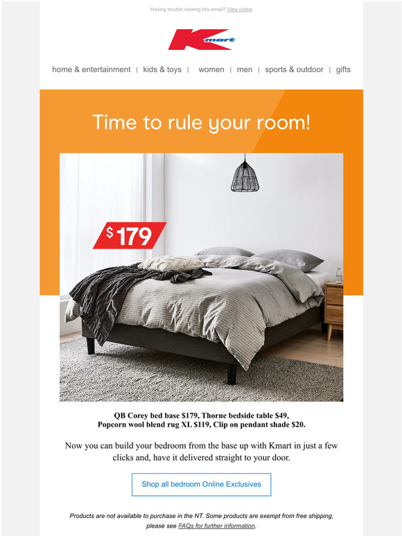 Kmart: Here's how to build your bedroom with our new Online Exclusives ...