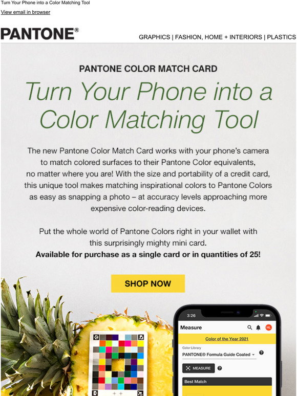 Pantone: Pantone Color Match Card makes matching Real World Colors a ...