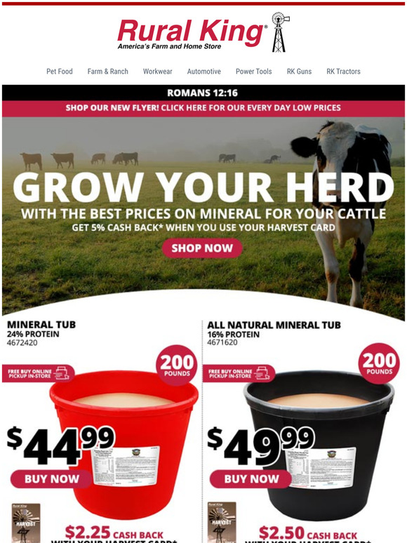 Rural King.com: Grow Your Herd And Your SAVINGS! | Milled