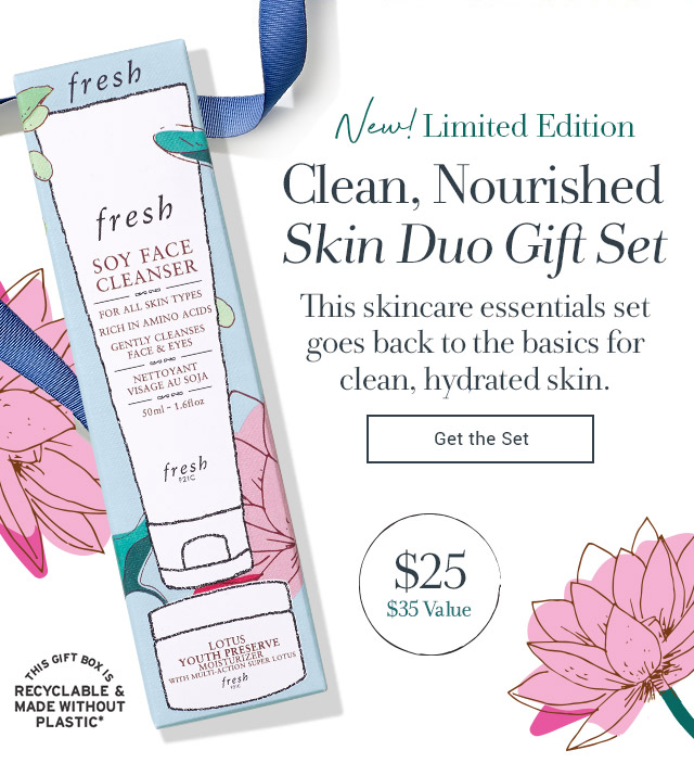 Fresh: Just dropped: a new set for nourished skin | Milled