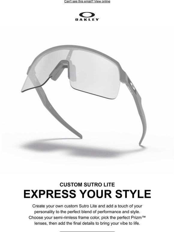 Oakley: Time To Customize Your Sutro Lite | Milled