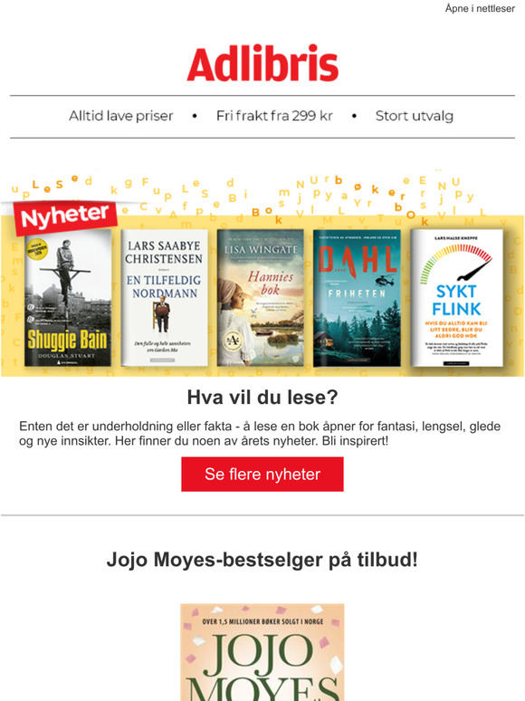 Adlibris: Tre gode grunner til å kjøpe bøker nå! | Milled