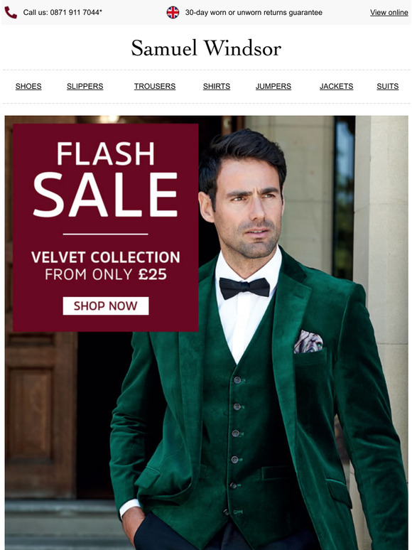 Samuel Windsor: Velvets jackets from only 49! | Milled
