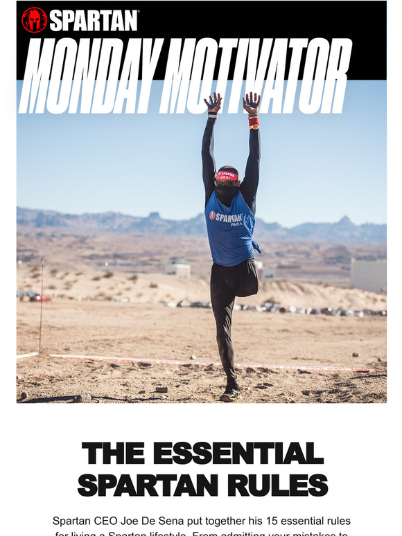 Spartan Race: 15 Spartan Rules to Live By | Milled