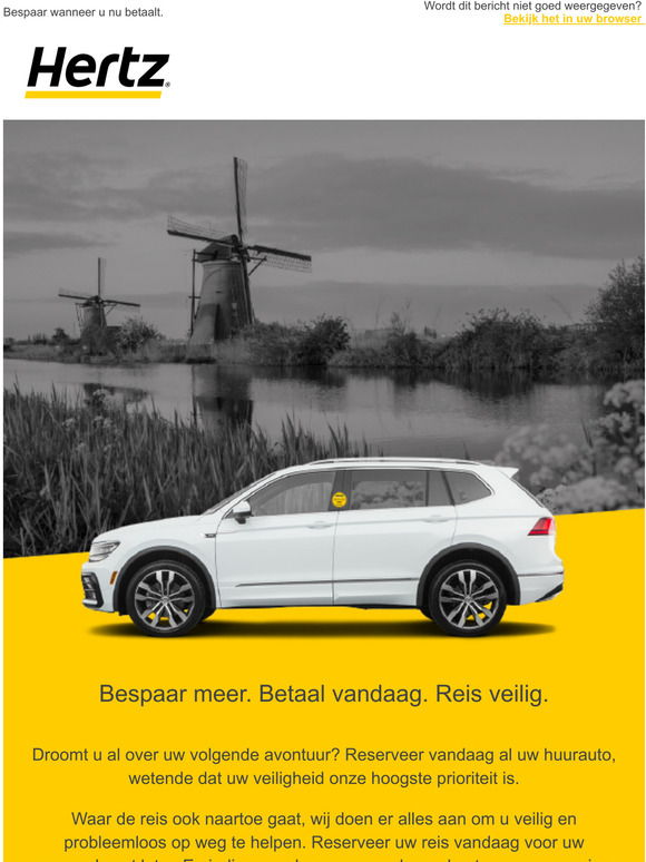 Hertz: Plan alvast uw volgende avontuur | Milled