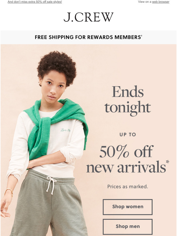 J.Crew: 100s of new styles. Up to 75% off. Go. | Milled