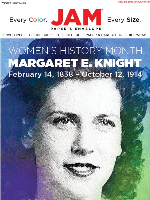 Jam Paper & Envelope: March is Women's History Month! Today's Feature ...