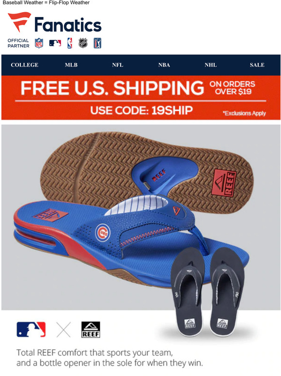NFL: INTRODUCING: MLB x REEF Sandals | Milled
