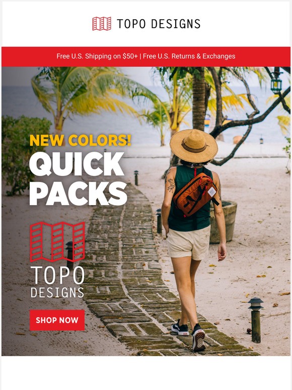 Topo Designs: QUICK PACKS: NEW COLORS | Milled