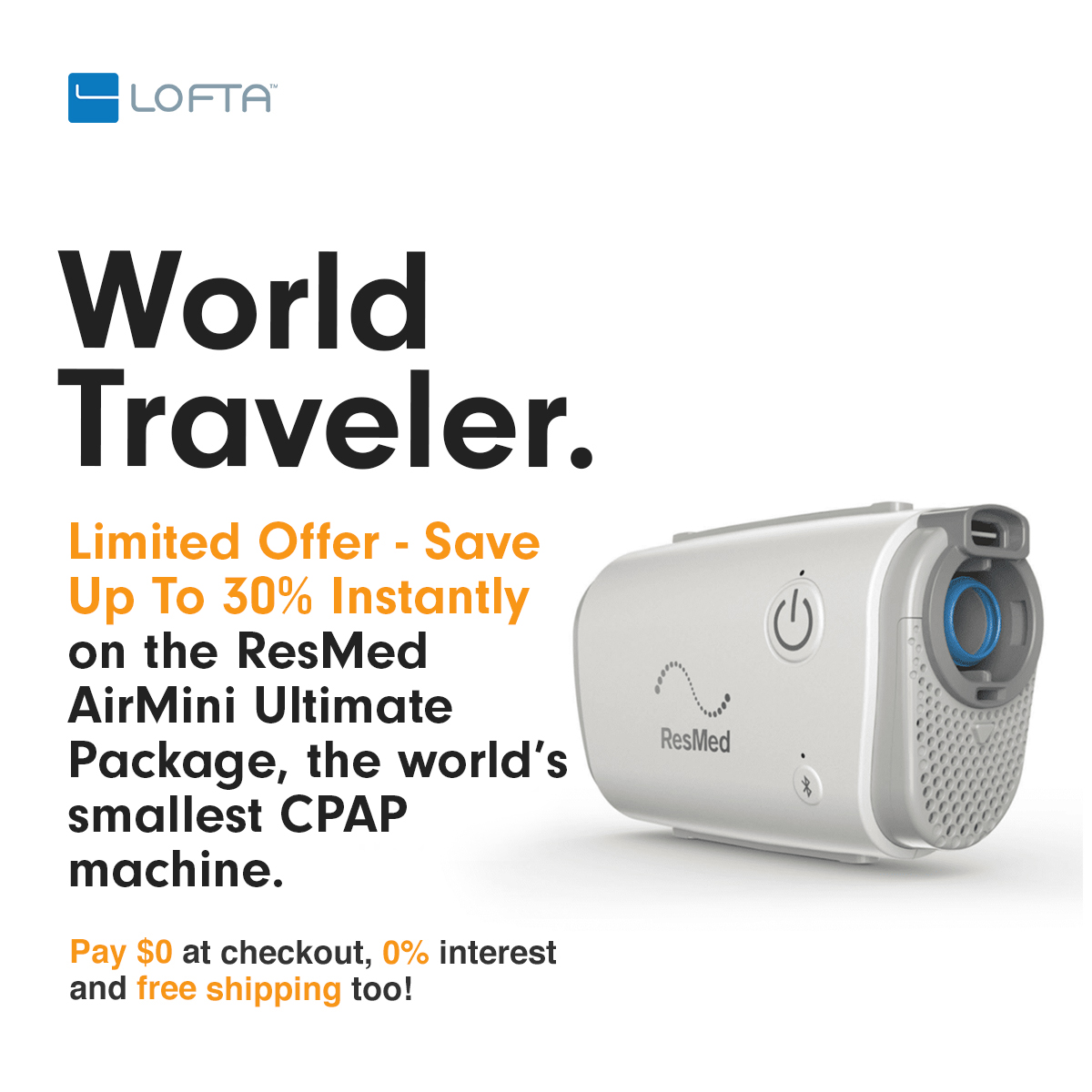Lofta: Today- Save 30% - ResMed AirMini Travel CPAP Ultimate Packages ...