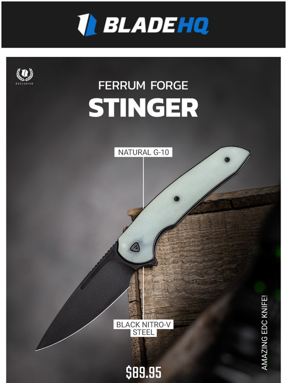 Blade HQ: Ferrum Forge Stinger Exclusive! | Milled