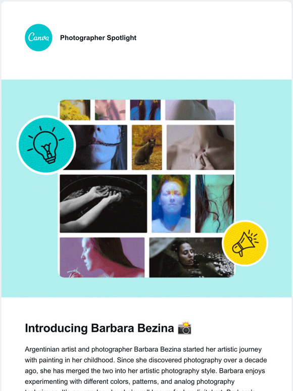 Canva: Photographer spotlight: Barbara Bezina | Milled