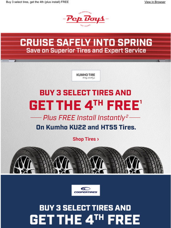 Pep Boys: Its the perfect time for new tires | Milled