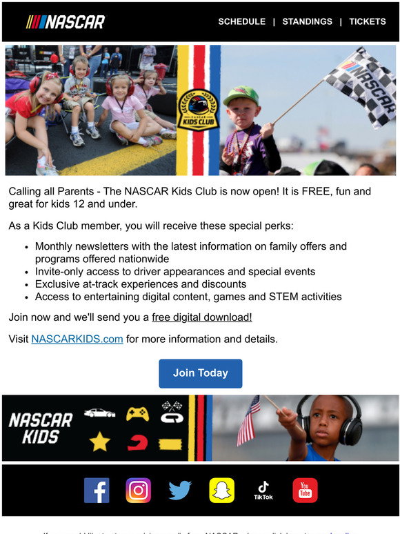 NASCAR: Introducing NASCAR Kids Club | Milled
