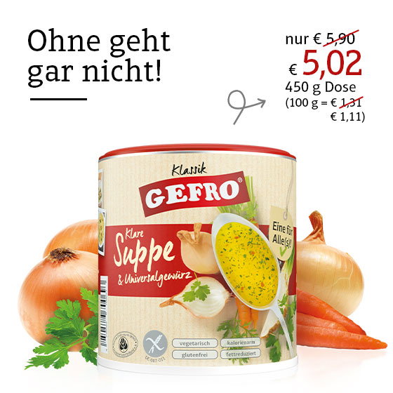 GEFRO: 15% Extra-Rabatt auf 6 GEFRO Produkte! | Milled