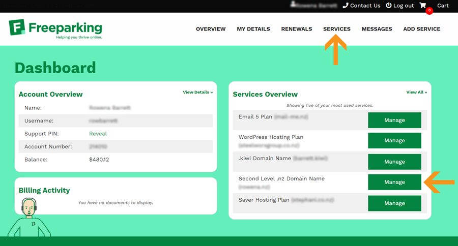 Freeparking: How to setup free email forwarding | Milled