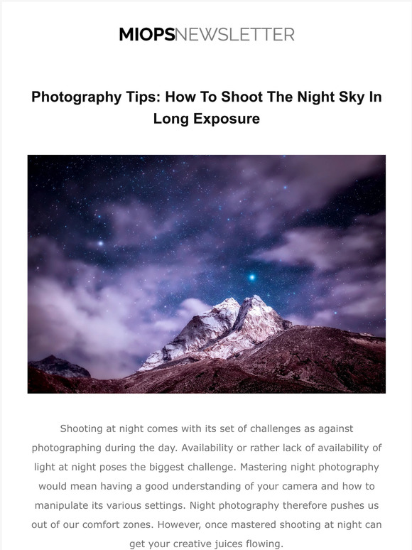 Miops: Photography Tips I How To Shoot Long Exposure Photographs of the ...