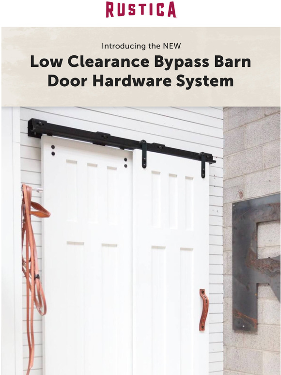 Rustica Hardware: Introducing the NEW Low Clearance Bypass Barn Door ...