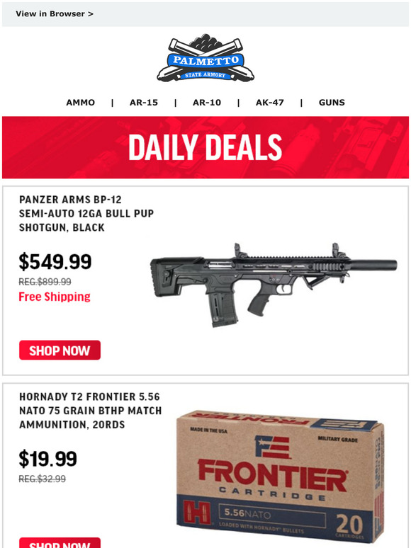 Palmetto State Armory: Panzer Arms BP-12 Bullpup 12GA Shotgun $549.99 ...