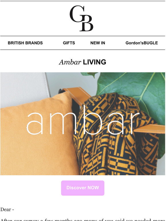 Sir Gordon Bennett: New Brand: Ambar Living; inspired by craft skills ...
